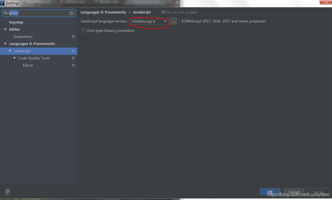 Idea中配置eslint 和javascript版本idea 社区版本 Eslint配置 Csdn博客 0571