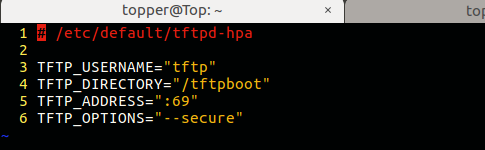 在ubuntu 搭建TFTP服务器时的步骤及 出现的常见错误：Restarting tftpd-hpa (via systemctl ...