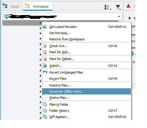 Perforce Reconcile Offline Work 功能——P4V修改对应目录，自动checkout, add, delete。-CSDN博客