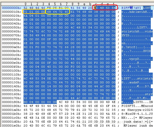 AVI文件格式详解_avi是什么格式 csdn-CSDN博客