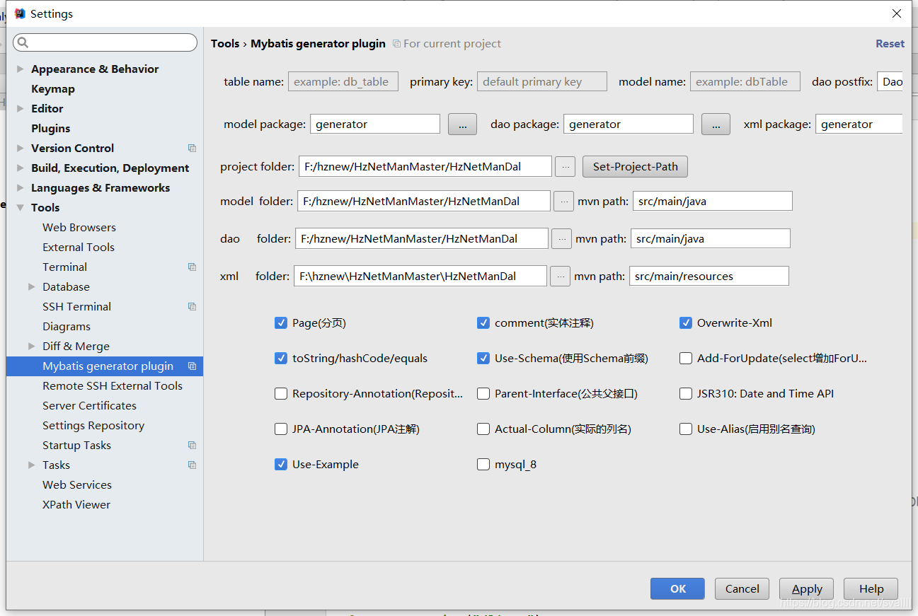Better Mybatis Generator Idea Plugin 配置过程 Csdn博客