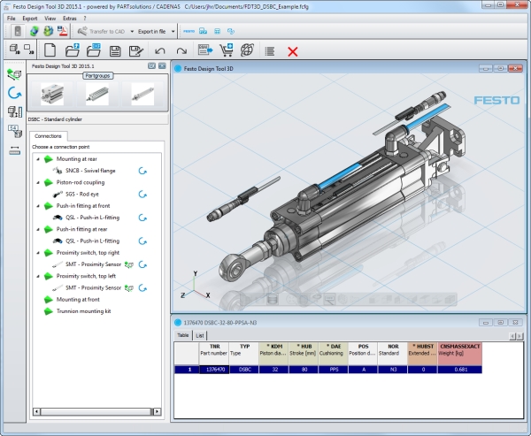 FESTO和CADENAS共同推出三维选型配置工具_festo选型软件-CSDN博客