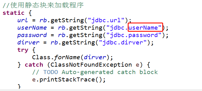 Can't find resource for bundle java.util.PropertyResourceBundle, key jdbc.userName_can't find ...