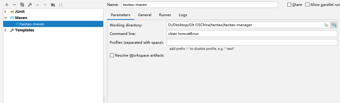 No plugin found for prefix 'tomcat8' in the current project and in the plugin groups maven启动项目 ...