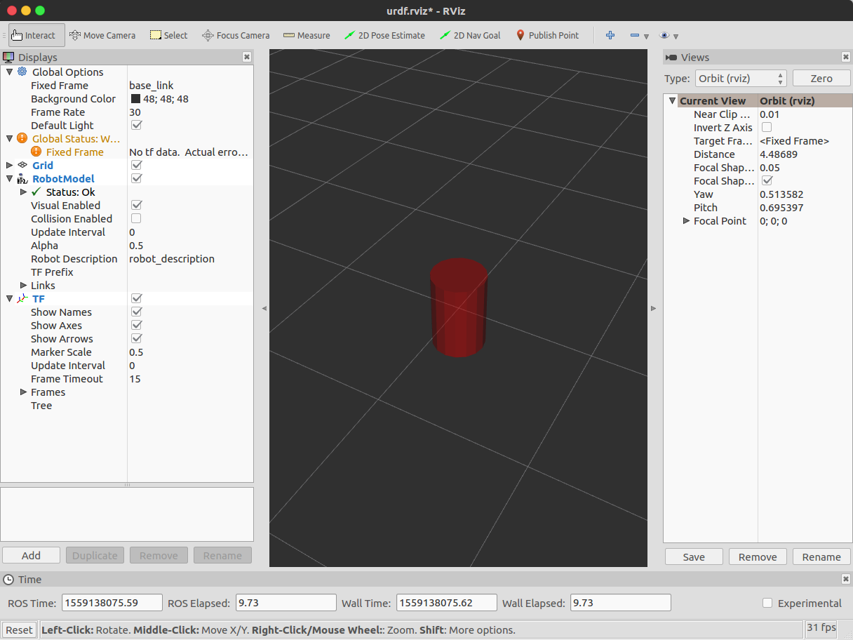 ROS学习--第9篇：ROS机器人建模与仿真---从头构建视觉机器人模型_ros机器人模型构建-CSDN博客