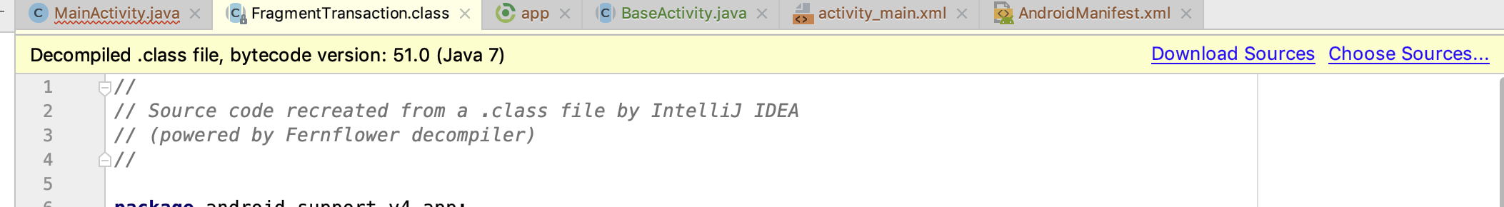 androidstudio无法查看源码问题（Decompiled.class file,bytecode version:52.0(Java 8)）_decompiled .class ...