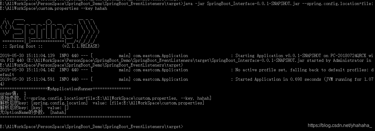 Springboot(二十一)applicationrunner和commandlinerunner实现开机自启 Myapplicationrunner Csdn博客