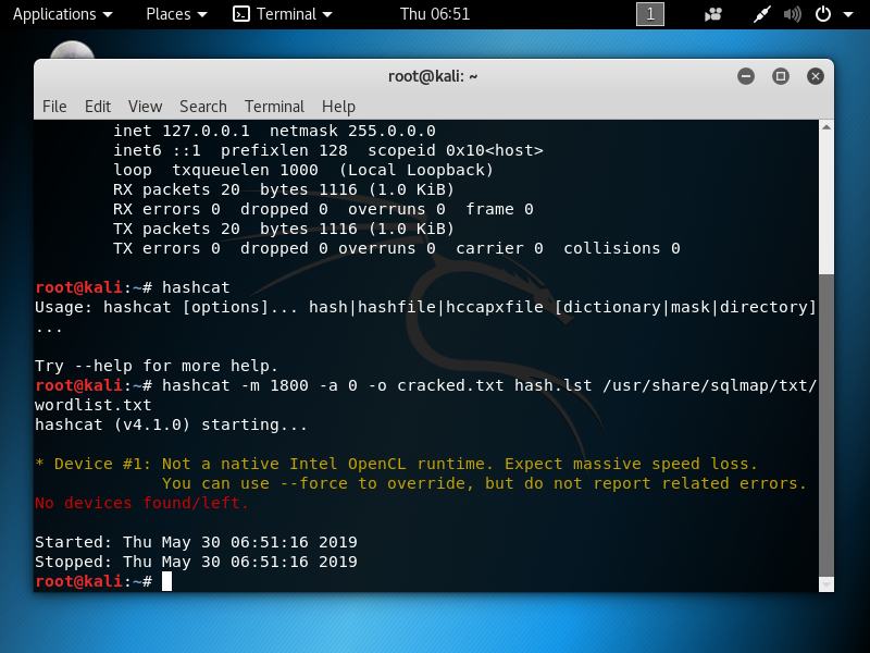 hashcat 使用_not a native intel opencl runtime. expect massive -CSDN博客
