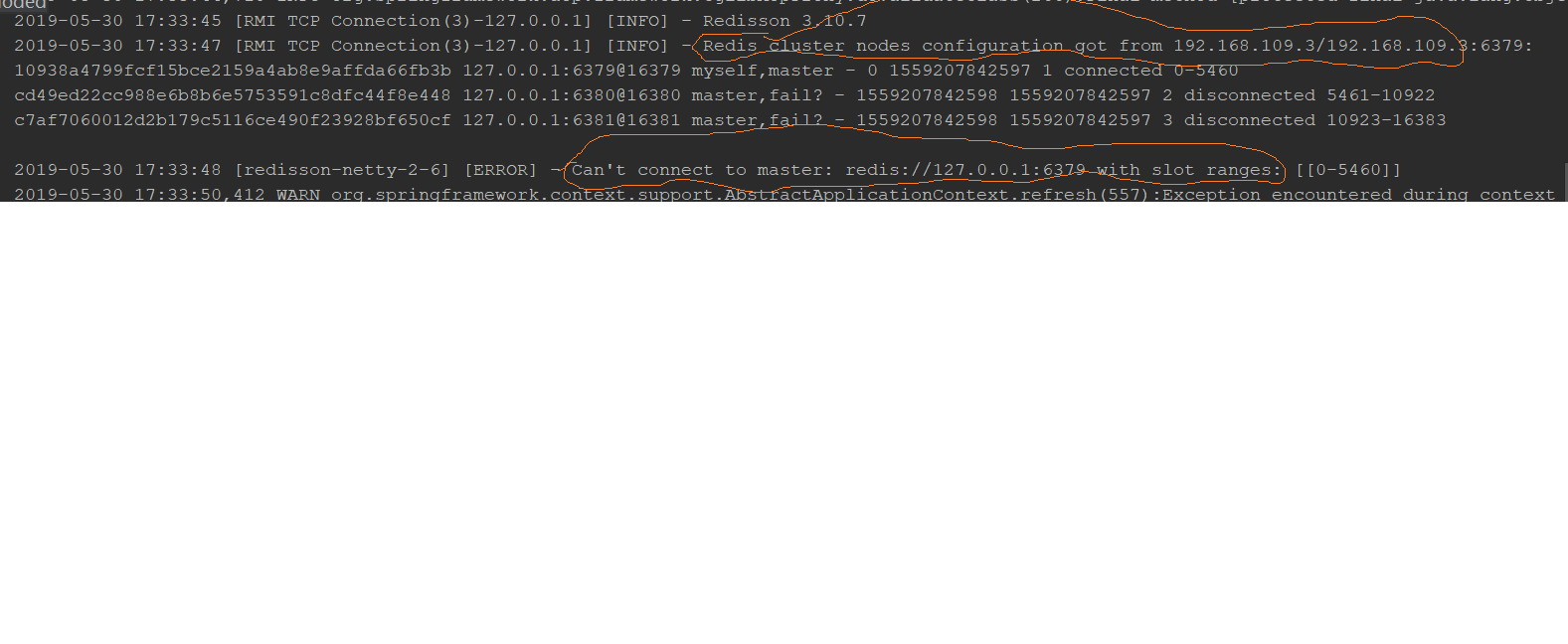 Redisson使用报错error Creating Bean With Name Redissonclienterror Creating Bean With Name