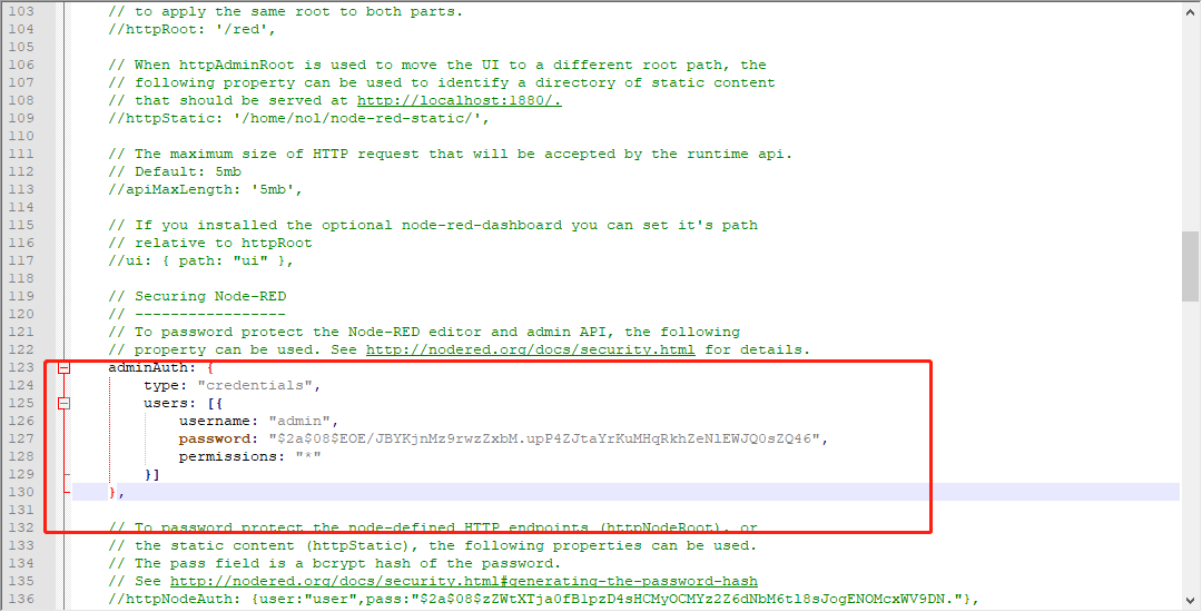 node-red设置面板登录密码_nodered 密码-CSDN博客