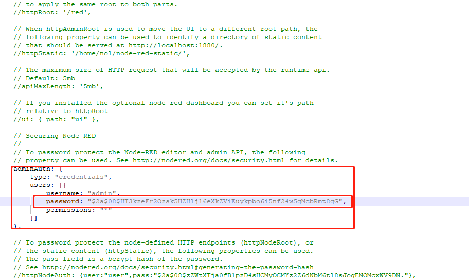 Node Red设置面板登录密码 Nodered 密码 Csdn博客