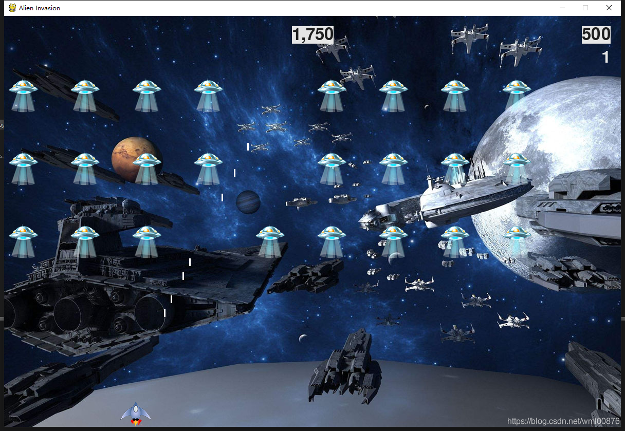 Python 外星人入侵 Alieninvasion 代码、注释 实现过程 电子书alien8844 Csdn博客