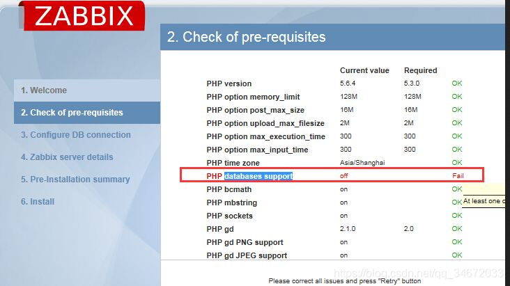 Lnmp环境下zabbix安装时显示php Databases Support Off 报错解决 Csdn博客