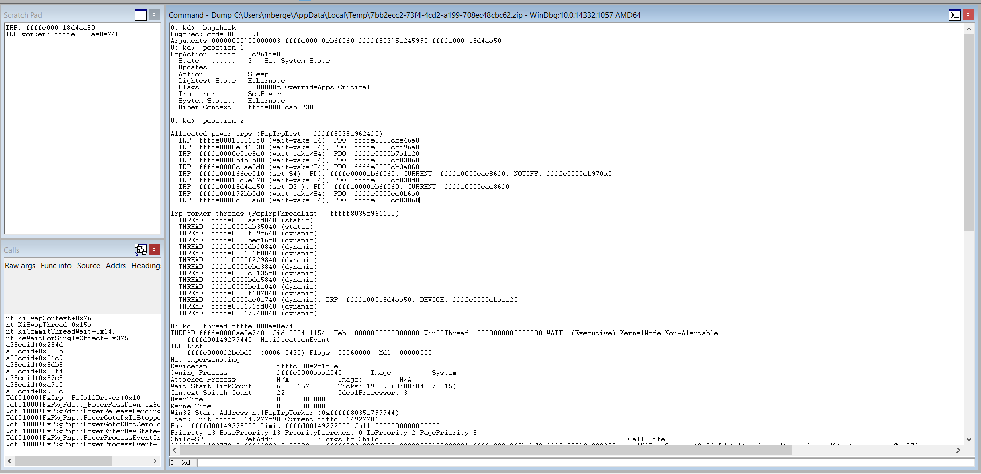 How to debug Windows bugcheck 0x9F, parameter 3_010009f报错-CSDN博客