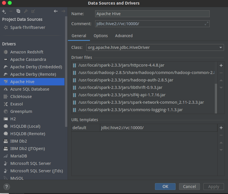 使用Datagrip连接spark-thriftserver使用sparksql_datagrip访问spark-CSDN博客