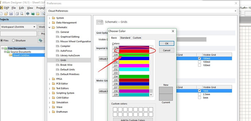 ad16中如何改变栅格颜色_dxp16设置界面颜色-CSDN博客