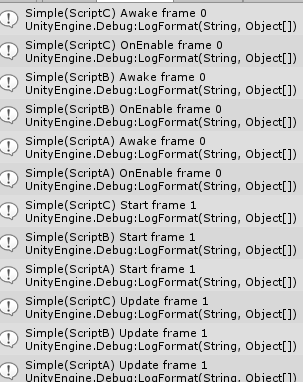 Unity Awake OnEnable Start 和Update 先后顺序探究_awake 和 start 间隔帧吗-CSDN博客
