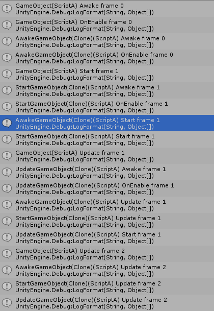 Unity Awake OnEnable Start 和Update 先后顺序探究_awake 和 start 间隔帧吗-CSDN博客