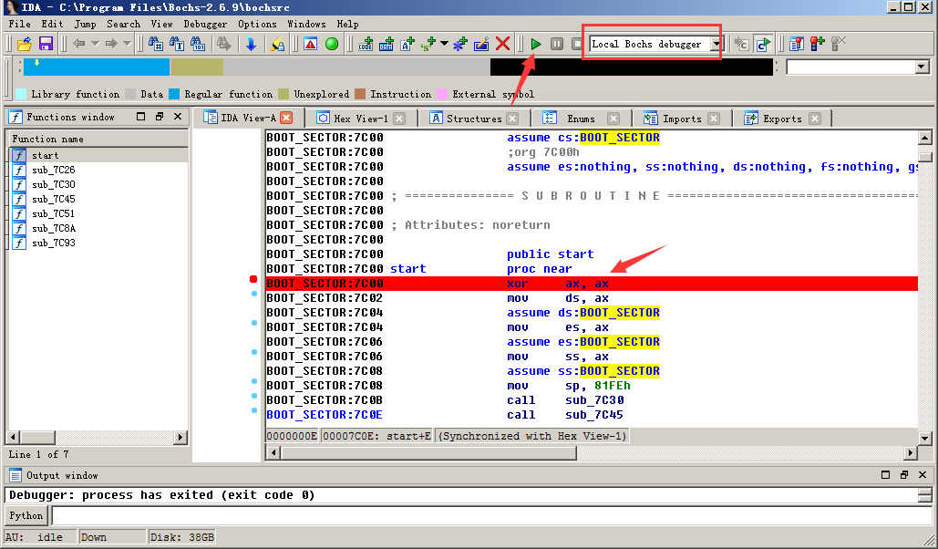使用Bochs模拟器和IDA调试MBR_ida调试bochs出现-CSDN博客