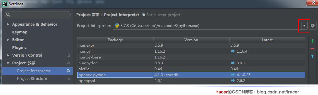 Windows环境下Anaconda4.6+Python3.7+OpenCV4.1+Pycharm机器视觉编程环境搭建_anaconda opencv4.6 pycharm-CSDN博客