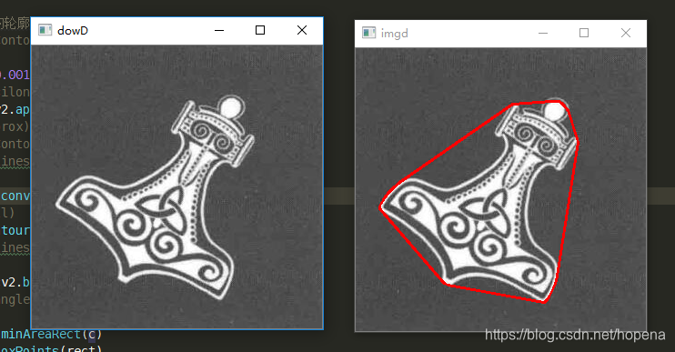 【笔记】opencv3 图形处理 轮廓检测 近似多边形、凸包(六)cv2arclengthc True Csdn博客