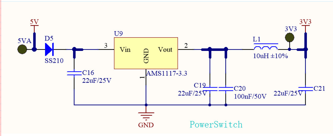 【电源转换】利用AMS1117进行5V转3.3V外周电路推荐_ams1117转3.3v-CSDN博客