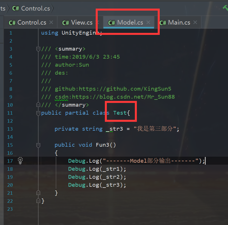 Unity3D基础知识记录——修饰符partial，代码分布书写和管理_unity partial-CSDN博客