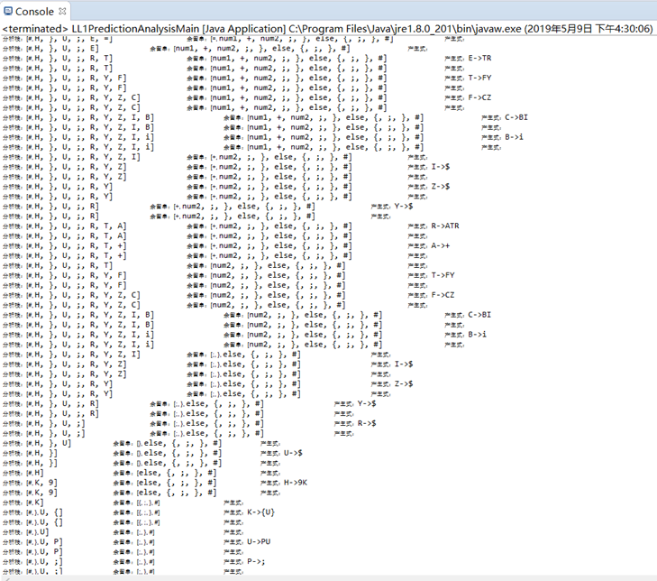 java实现LL(1)文法分析，if语句识别，赋值语句识别_if条件语句的ll1文法-CSDN博客