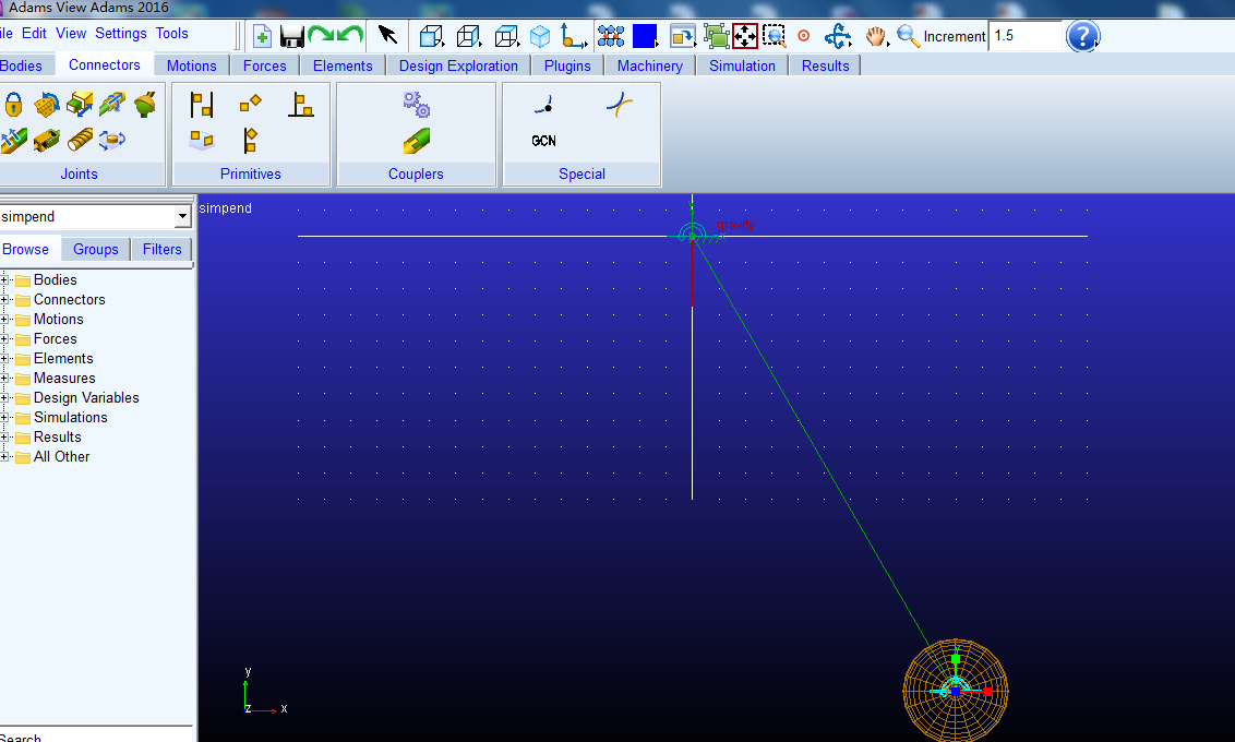 利用Adams对单摆进行建模、仿真的动力学分析_adams动力学仿真-CSDN博客