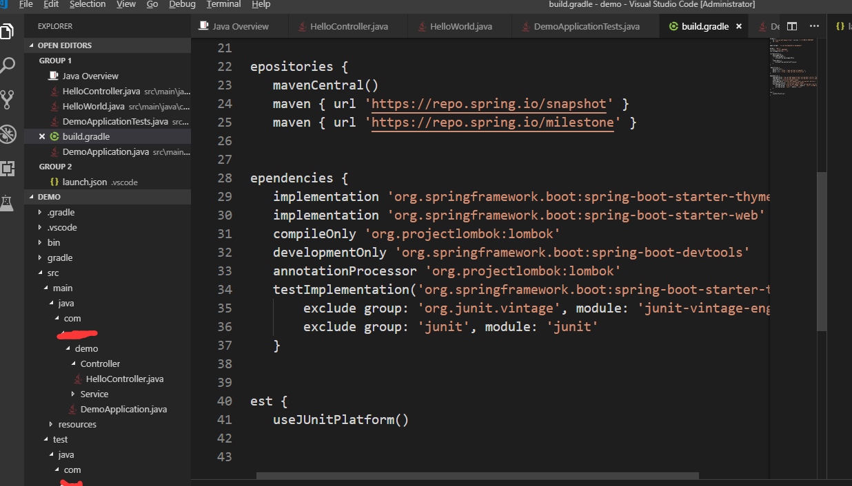 用vs code构建spring boot ,gradle的java项目_vscode gradle java-CSDN博客