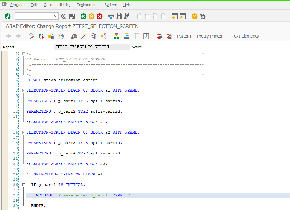 SAP选择屏幕开发（三）_sap initialization-CSDN博客