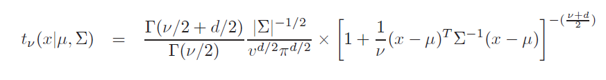 Java实现多元t分布函数(Multivariate t distributions)-CSDN博客
