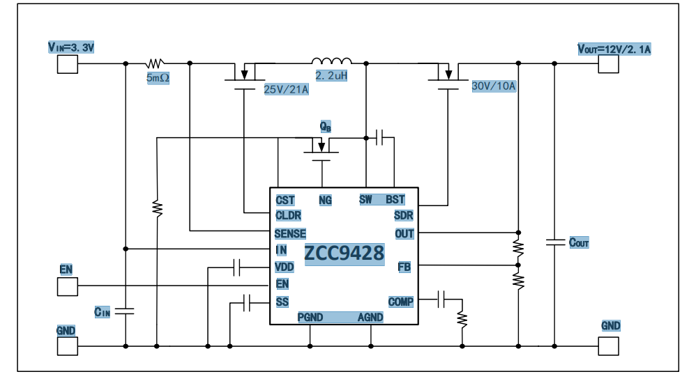 高效率同步升压驱动芯片ZCC9428（自主研发）-CSDN博客