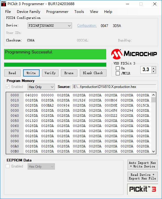 【PICkit3】PICkit3 Programmer烧写教程-CSDN博客