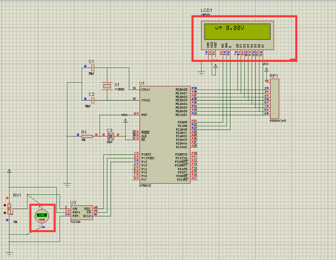 51单片机：利用TLC549测量电压，并将测量值显示在LCD上_tlc549的电压采集lcd显示-CSDN博客