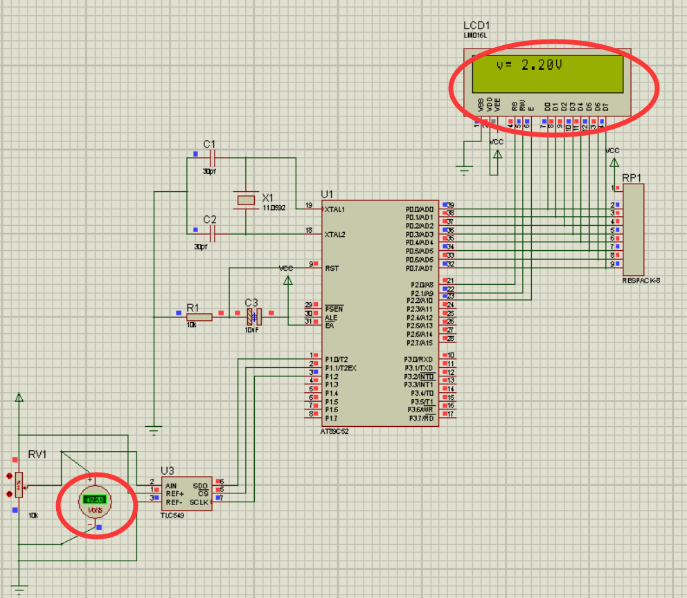 51单片机：利用TLC549测量电压，并将测量值显示在LCD上_tlc549的电压采集lcd显示-CSDN博客