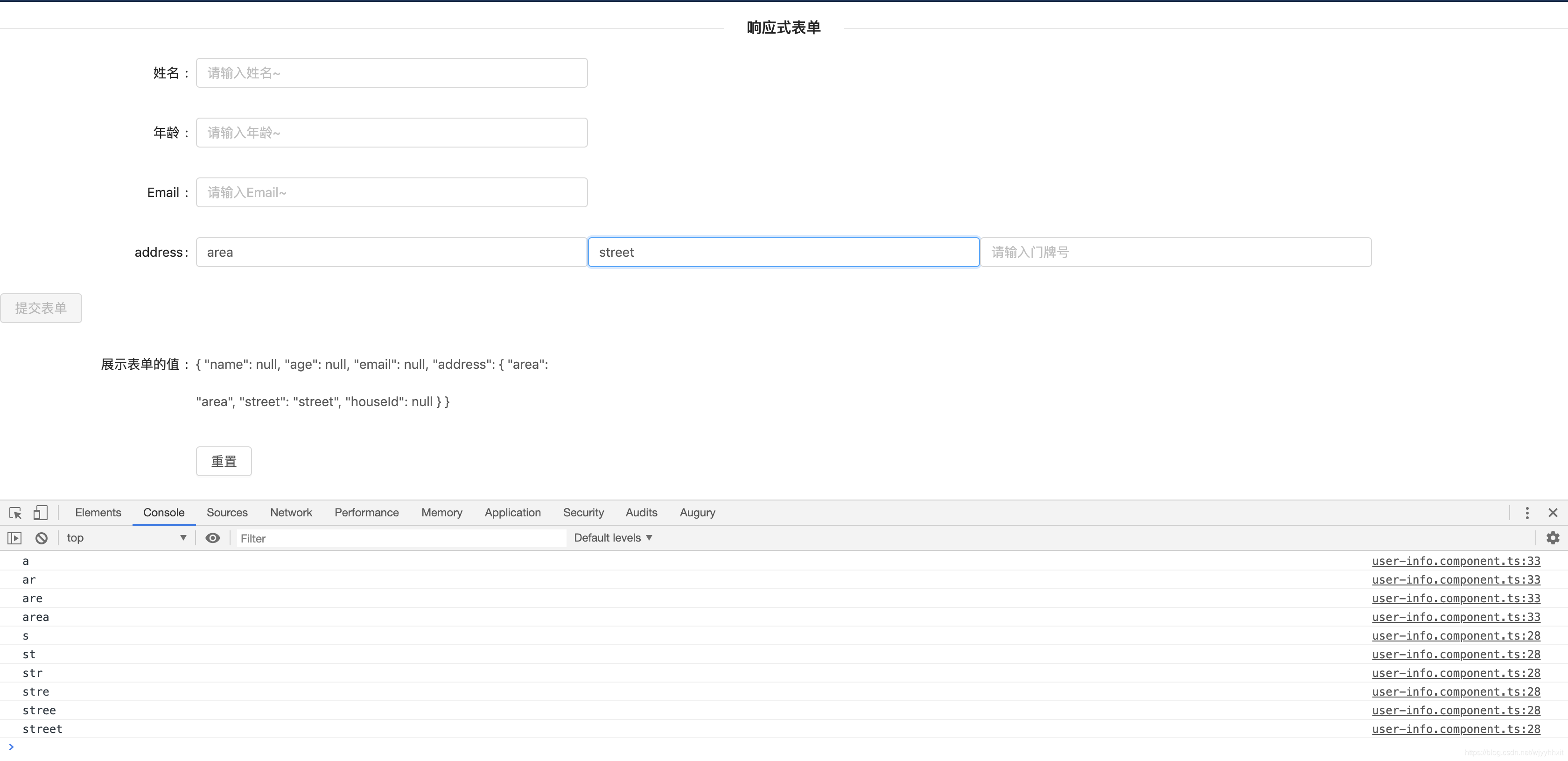 Angular学习笔记44:响应式表单 获取两层formgroup嵌套值得变化和两层formgroup赋值 Angular表单赋值 Csdn博客