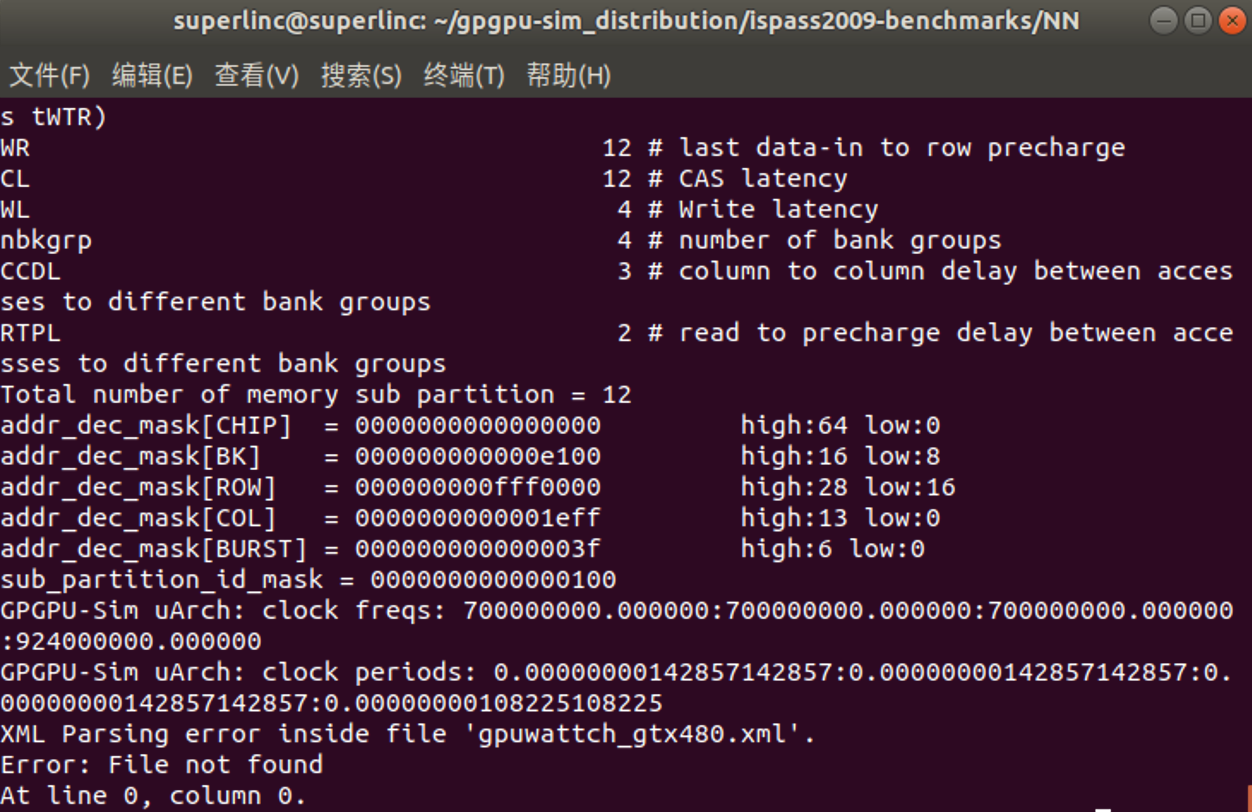 Ubuntu 18.04安装GPGPU-Sim，运行ispass-2009 benchmarks_gpgpu-sim version 4.0. ...