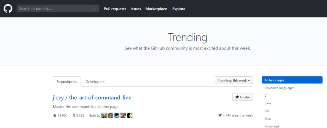 GitHub 五万星登顶，命令行的艺术！_命令行的艺术 github 趋势榜-CSDN博客