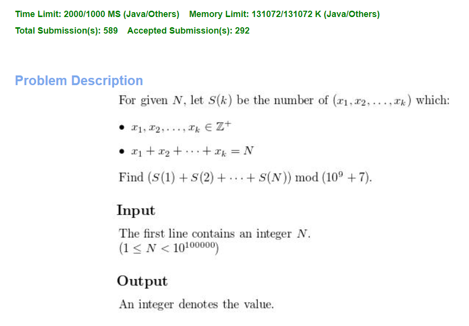 HDU - 4704 Sum 组合数学 欧拉定理_欧拉定理组合数学-CSDN博客