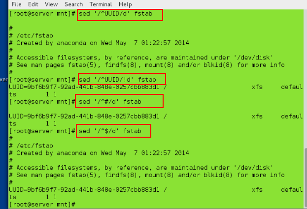 Linux三剑客 grep sed awk 详细使用方法_cat fstab-CSDN博客