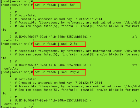 Linux三剑客 grep sed awk 详细使用方法_cat fstab-CSDN博客