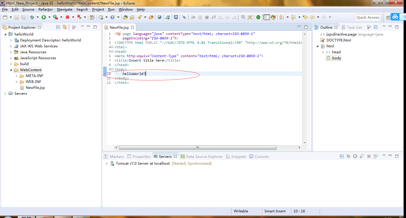 用Eclipse新建第一个HTML，并在外部浏览器打开_eclipse怎么运行html文件-CSDN博客