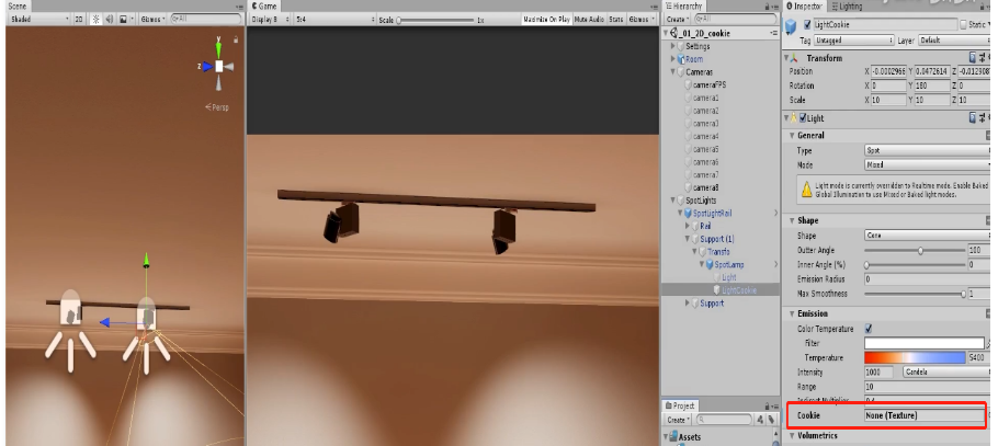 高清晰渲染管线（HDRP）Lightcookie灯光遮罩 unity 光照、光源调节_unity light cookie-CSDN博客