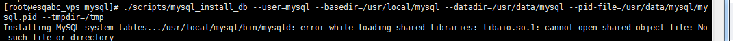 linux安装Mysql数据库_the parent directory for the data directory '/usr/_esqabc的博客-CSDN博客