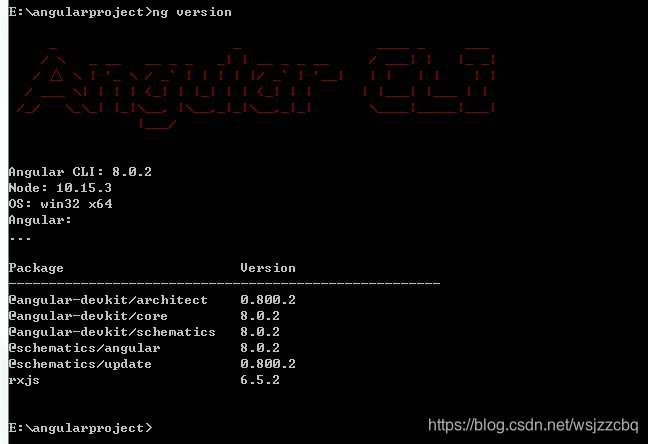 创建 Angular 80 项目angular8创建新项目 Csdn博客 5283
