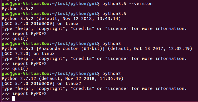 在ubuntu中多个（三个）python中各自安装模块_ubuntu中安装pypdf2-CSDN博客