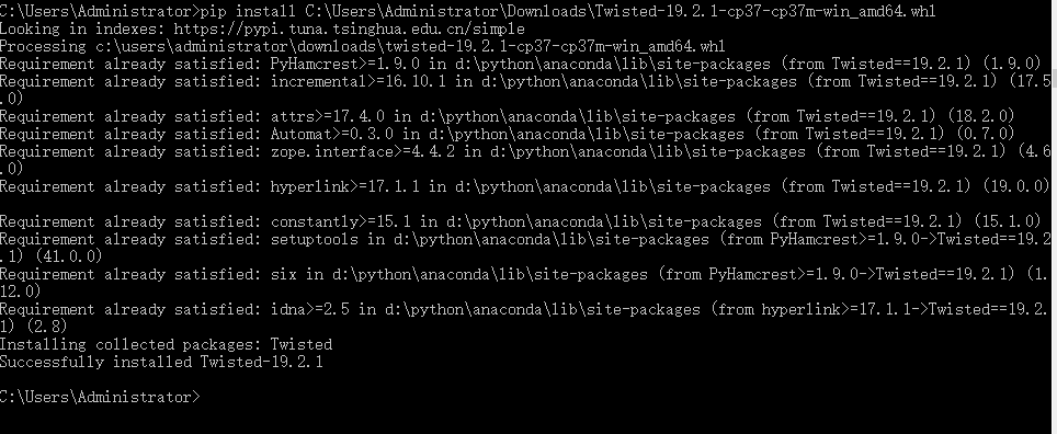 Python3导入scrapy报错1 in C:\Users\ADMINI~1\AppData\Local\Temp\pip-install-831gxniz\Twisted\-CSDN博客