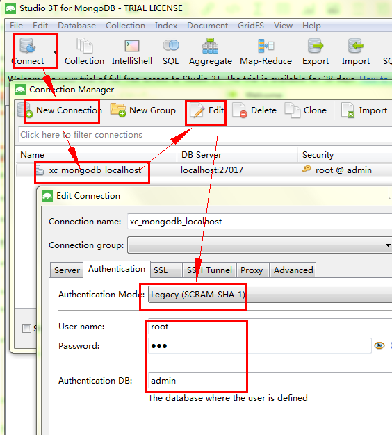 MongoDB数据库用户连接_mongocredential{mechanism=scram-sha-256, username=-CSDN博客