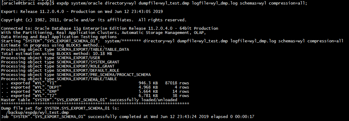 oracle expdp/impdp一些小细节_impdp ora-01918 ramap不生效-CSDN博客